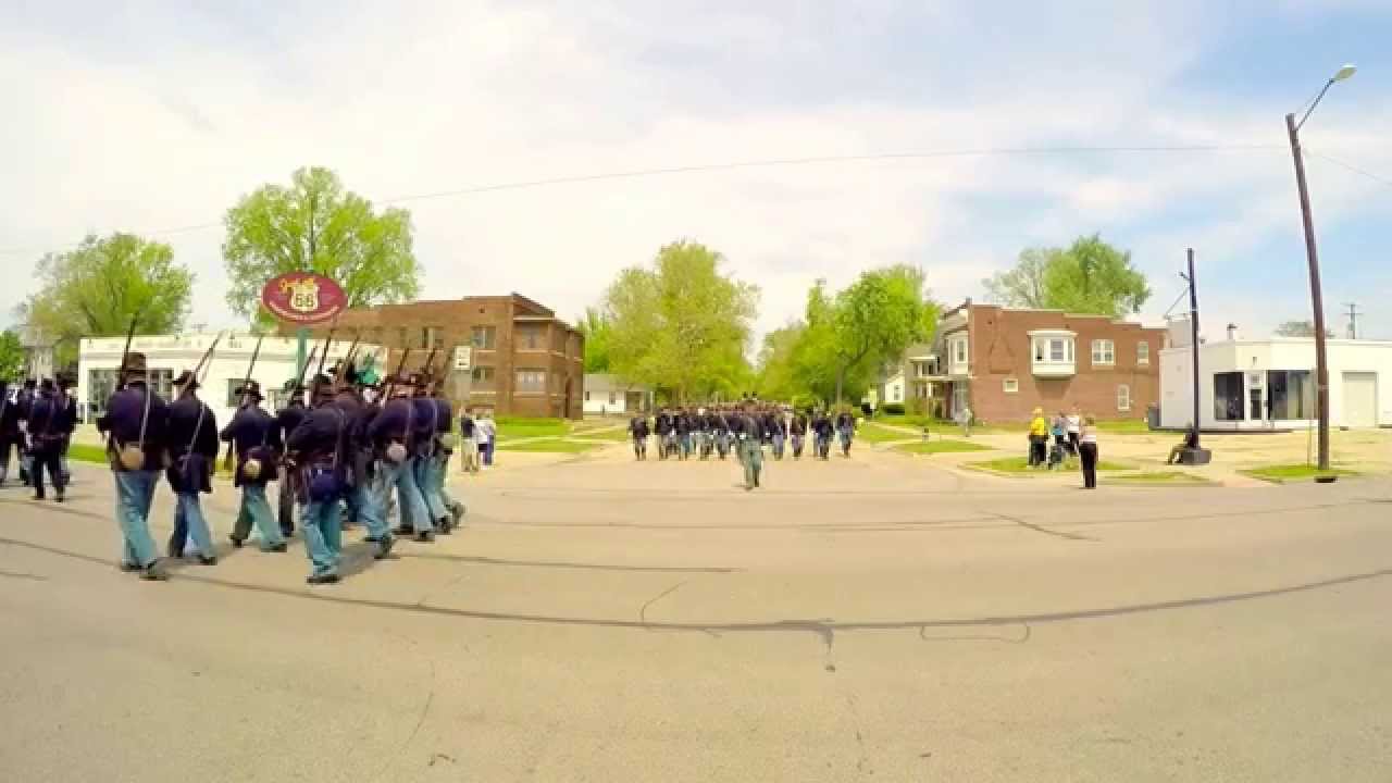 Lincoln Funeral Procession [complete] Re-enactment GoPro Video ...
