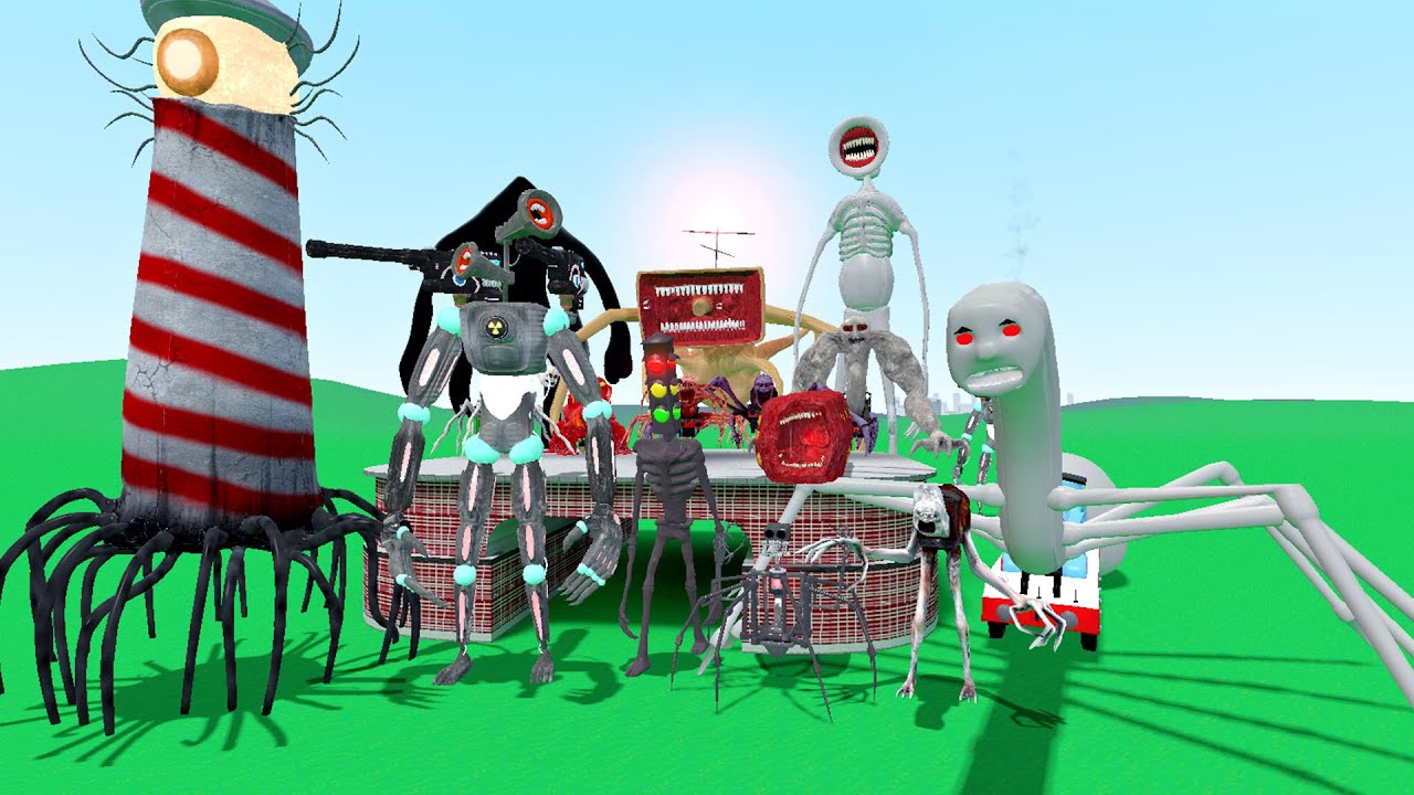 LIGHTHOUSE, MECHA SIREN HEAD, THOMAS TRAIN, MEGAHORN IN GARRY'S MOD ...