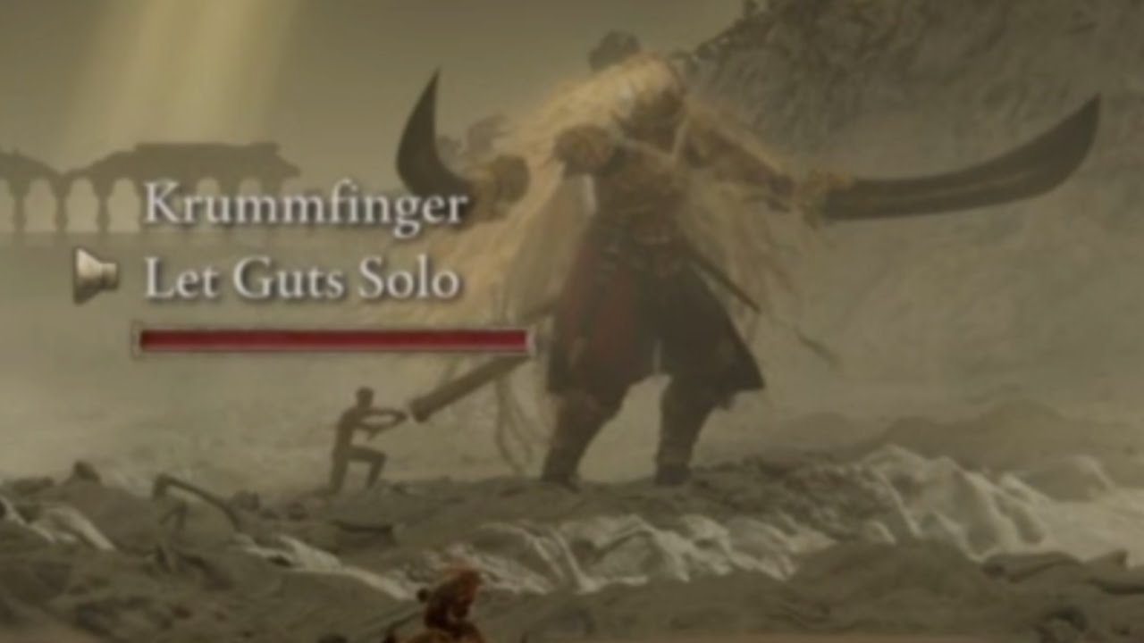 Let Guts Solo DLC Radahn - YouTube