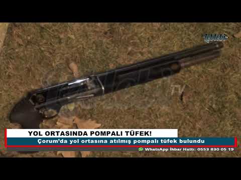 YOL ORTASINDA POMPALI TÜFEK!