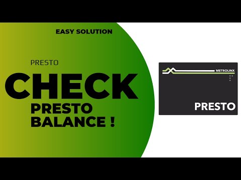 How to Check Presto Balance !! Check Presto Balance Online - 2024 ...