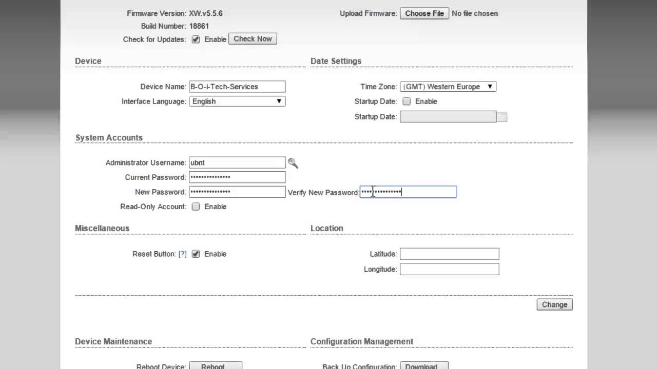 How To Change Ubnt Password [HD] [All Ubnt Devices] - YouTube