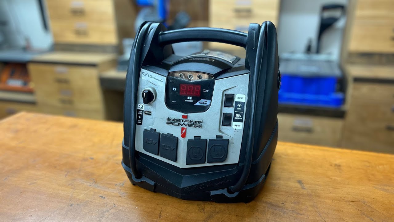Schumacher 1200W Electric Jump Starter & Portable Power Station 6-in-1 ...