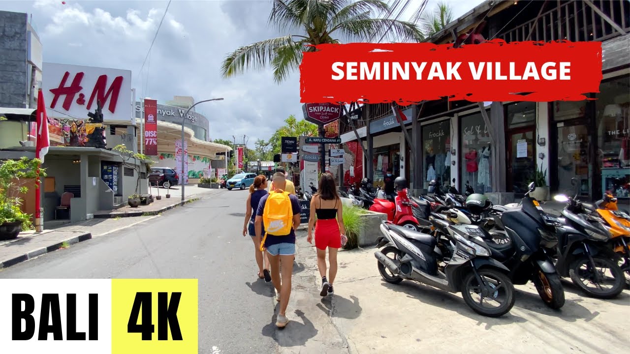 BALI, INDONESIA 🇮🇩 [4K] Seminyak Village — Walking Tour - YouTube