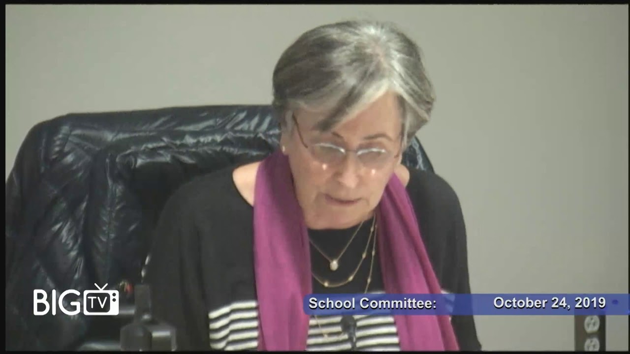 School Committee Regular Meeting - October 24,2019 - YouTube