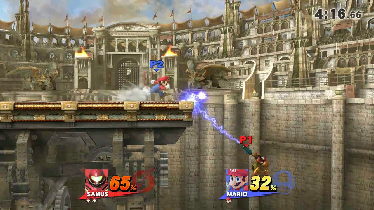 Samus vs Mario [Grab~shot] - YouTube