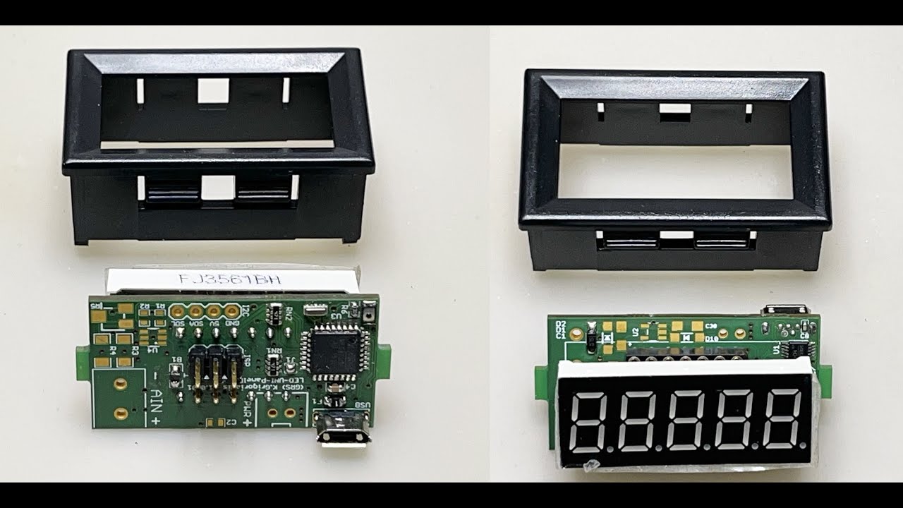 5 Digit Panel Meter with USB,I2C,SPI for 0,56" China Bezels, AVR Based ...
