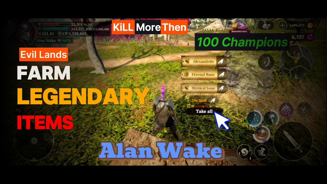Evil Lands: Legendary Item Drops - YouTube