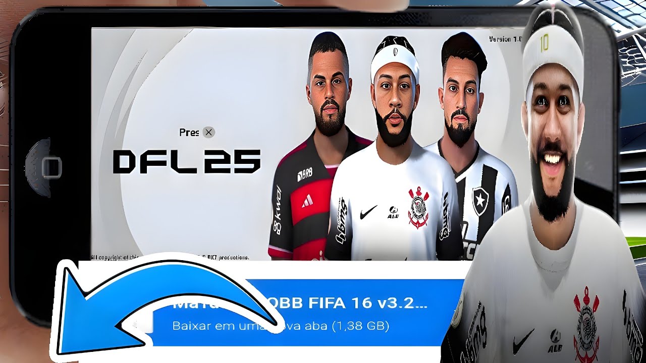 DFL 25 COM MODO CARREIRA NO ANDROID! ATUALIZAÇÃO DFL 24 MOD FIFA 16 ...