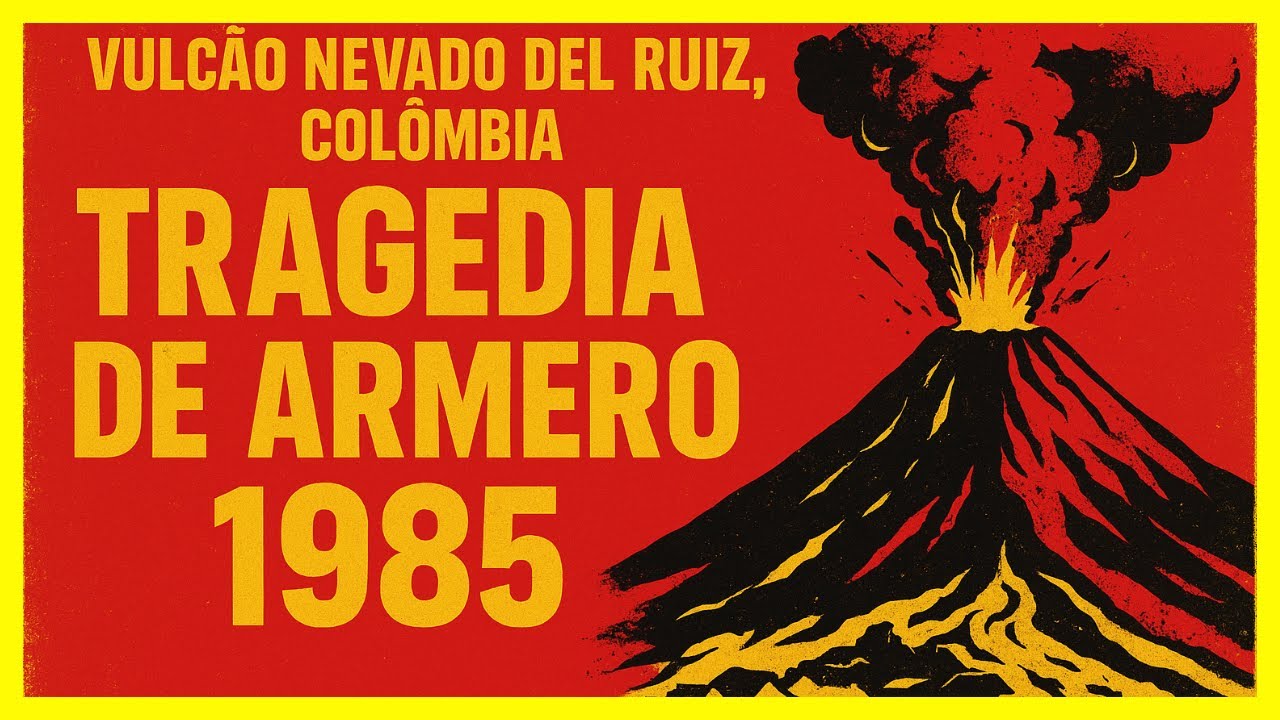 🌋 Tragédia de Armero 1985 Erupção do Vulcão Nevado del Ruiz na Colômbia ...