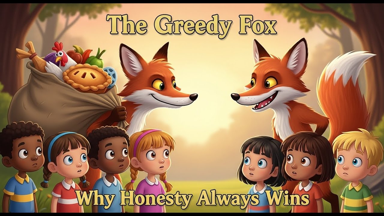 The Greedy Fox | Bedtime Story : Why Honesty Always Wins - YouTube