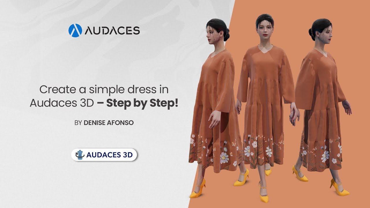 How to create a simple dress in Audaces 3D - Step by step - YouTube