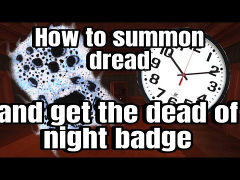 HOW TO GET THE DEAD OF NIGHT BADGE IN DOORS/SUMMON DREAD 2024 - YouTube