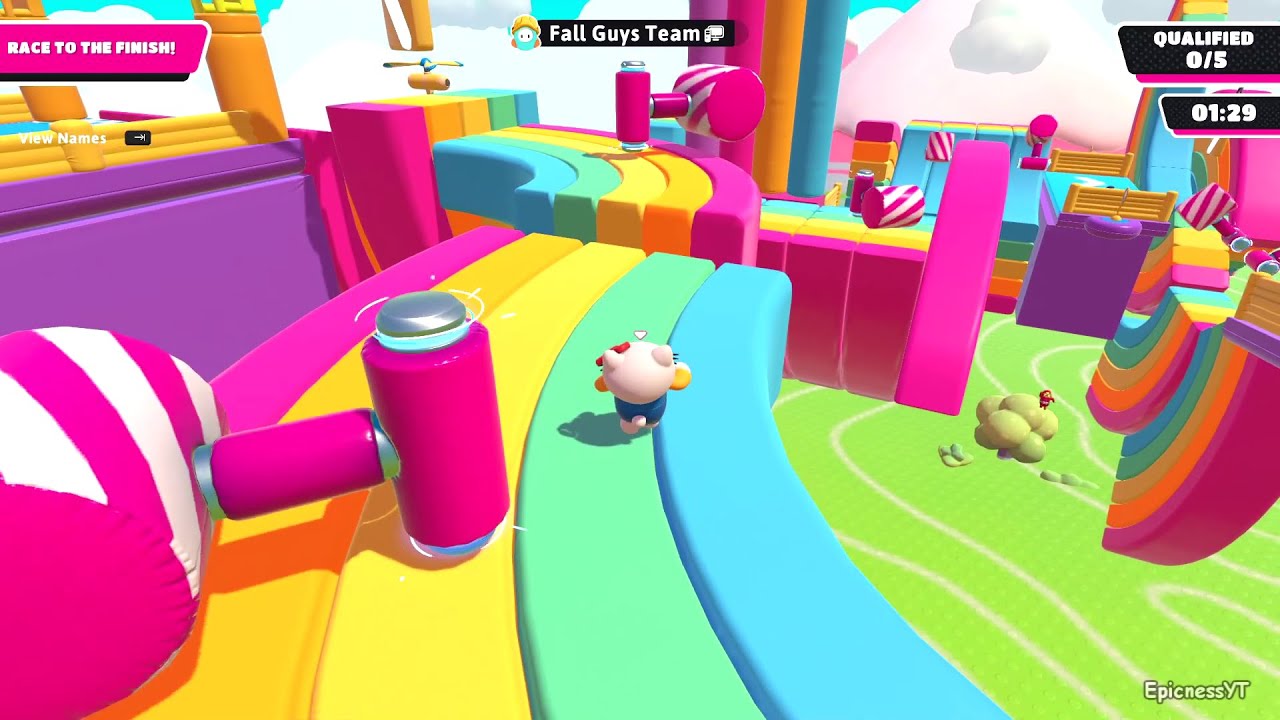 FALL GUYS SEASON 4 - NEW SPECIAL MAP PRISMATIC PARADE - Gameplay Part ...