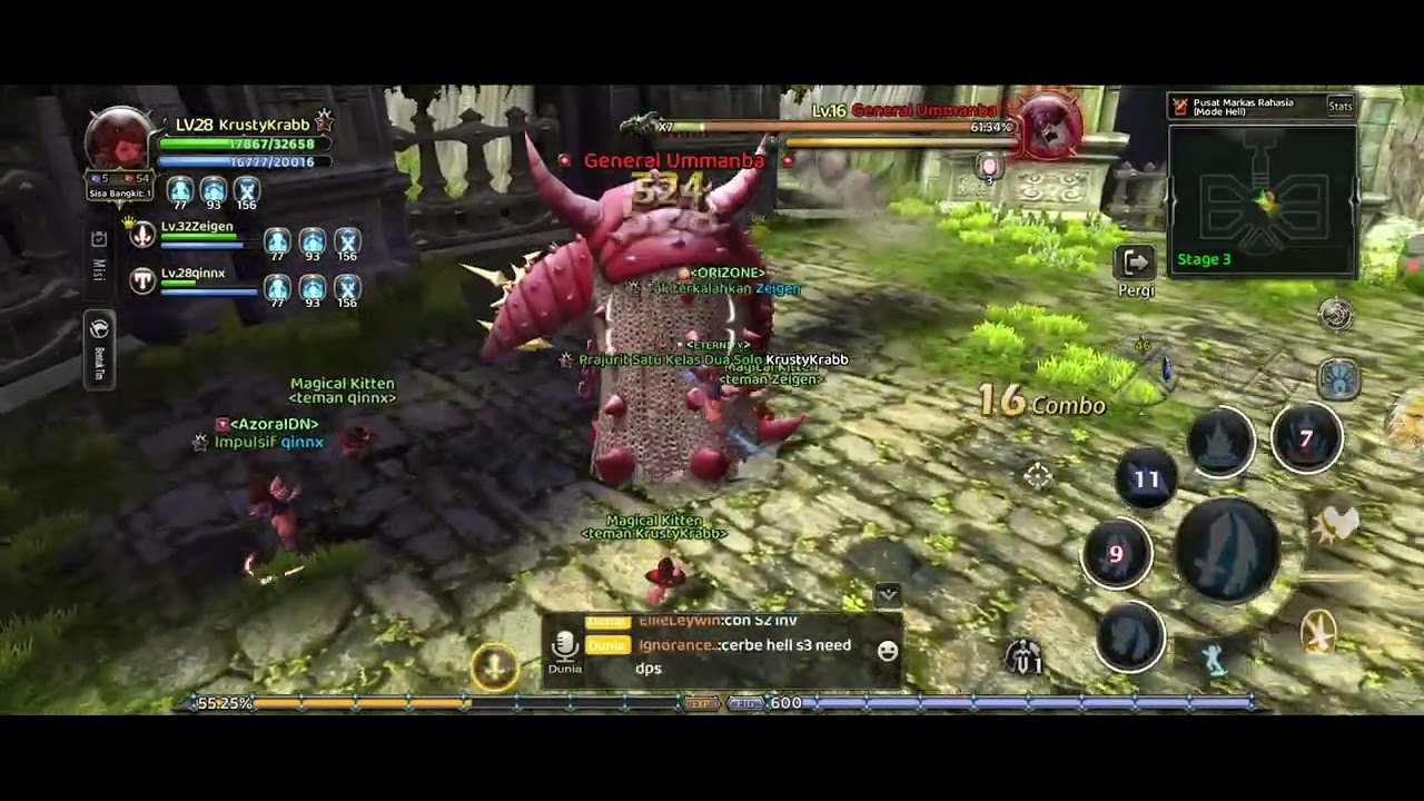 Dragonest ROL Minotaur Hell Stage 3 Party Trio - YouTube