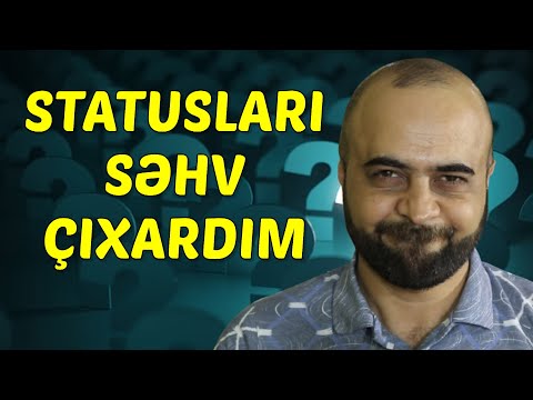 MƏNASIZ STATUSLAR PAYLAŞMAYIN!