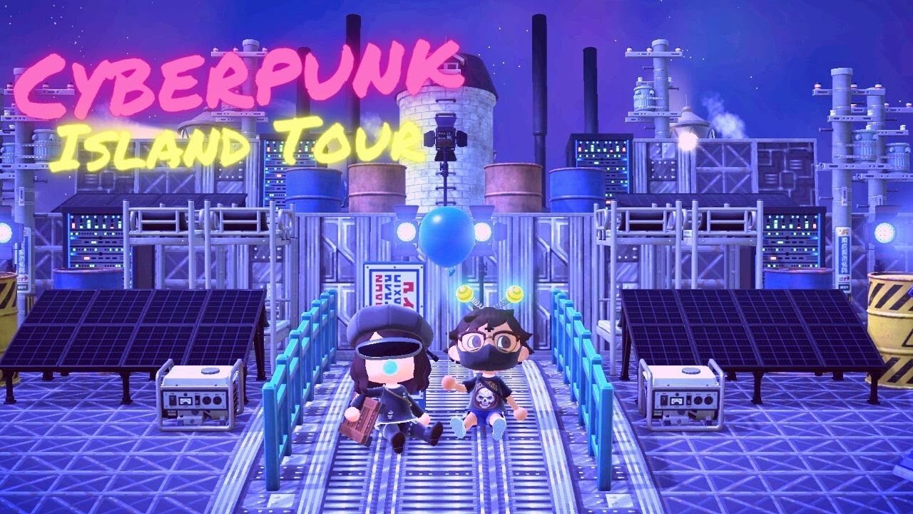 FUTURISTIC Mecha CYBERPUNK Island Tour - Animal Crossing New Horizons ...
