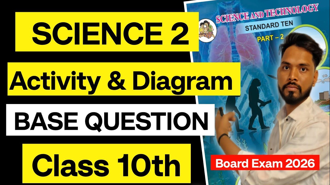 Class 10th Science 2 Most Important Activity & Diagram Base Question 2026 | sd tech | science 2 ...
