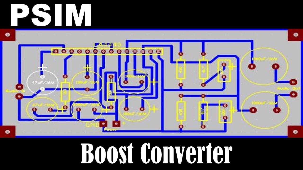 #9 Tutorial BOOST CONVERTER menggunakan PSIM | by Fadhlin Nugraha Rismi - YouTube