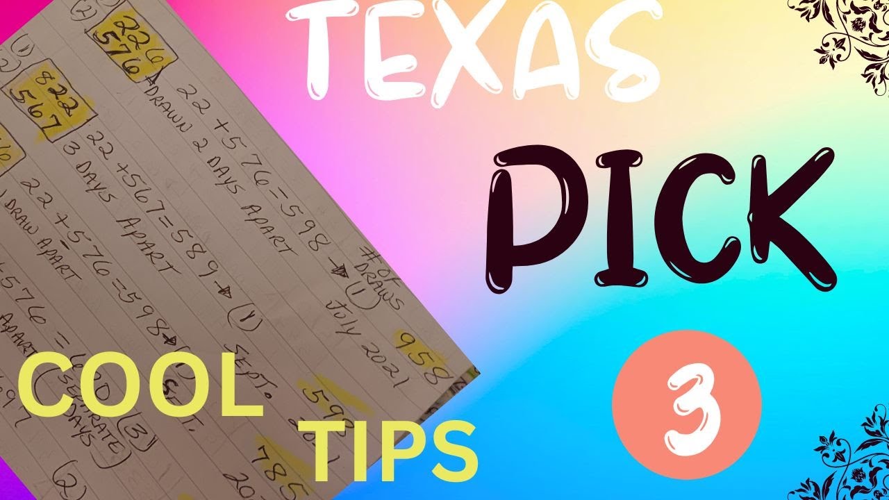 Texas Pick 3 Cool & Unique Tips - YouTube