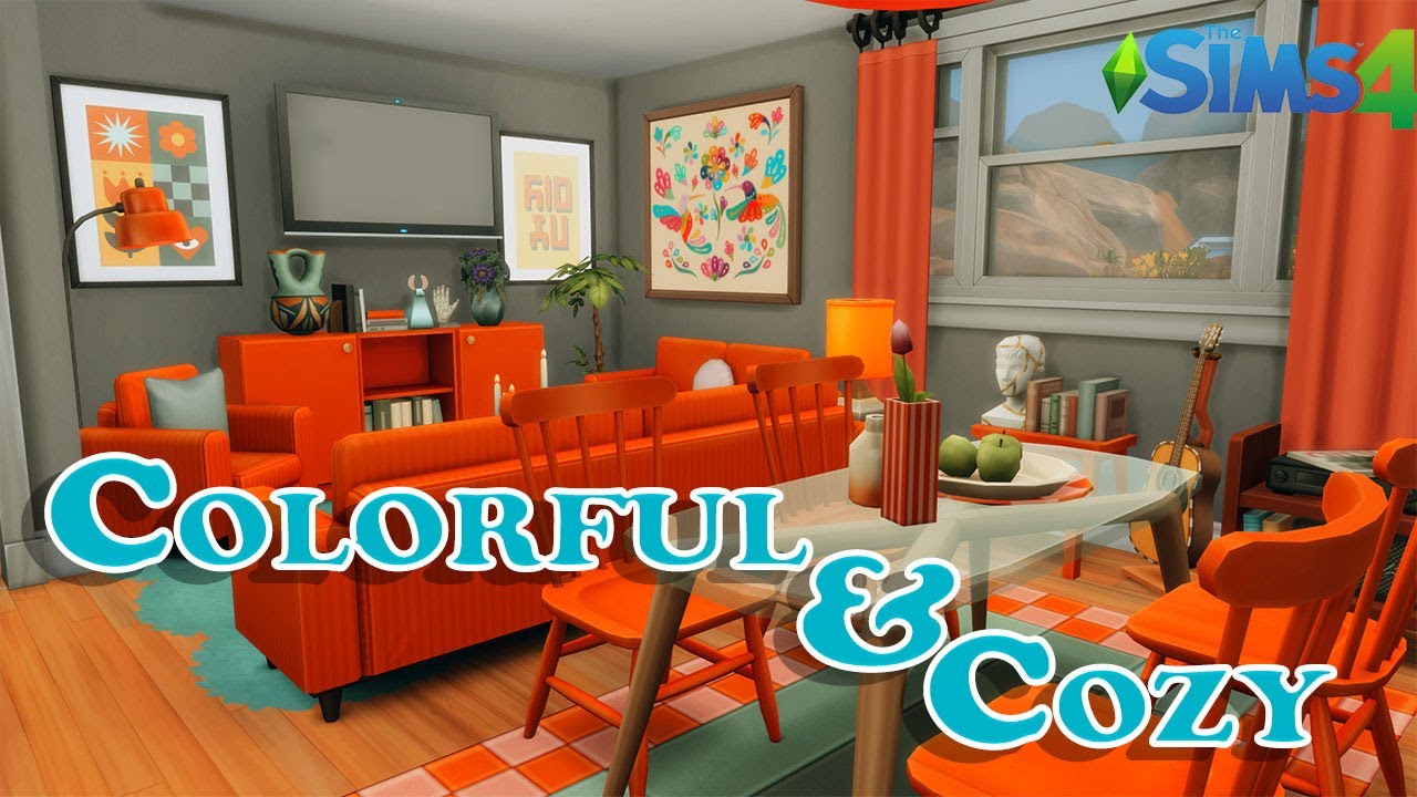 Colorful & Cozy ~ Cozy Kitsch Kit ~ The Sims 4 Speed Build - YouTube
