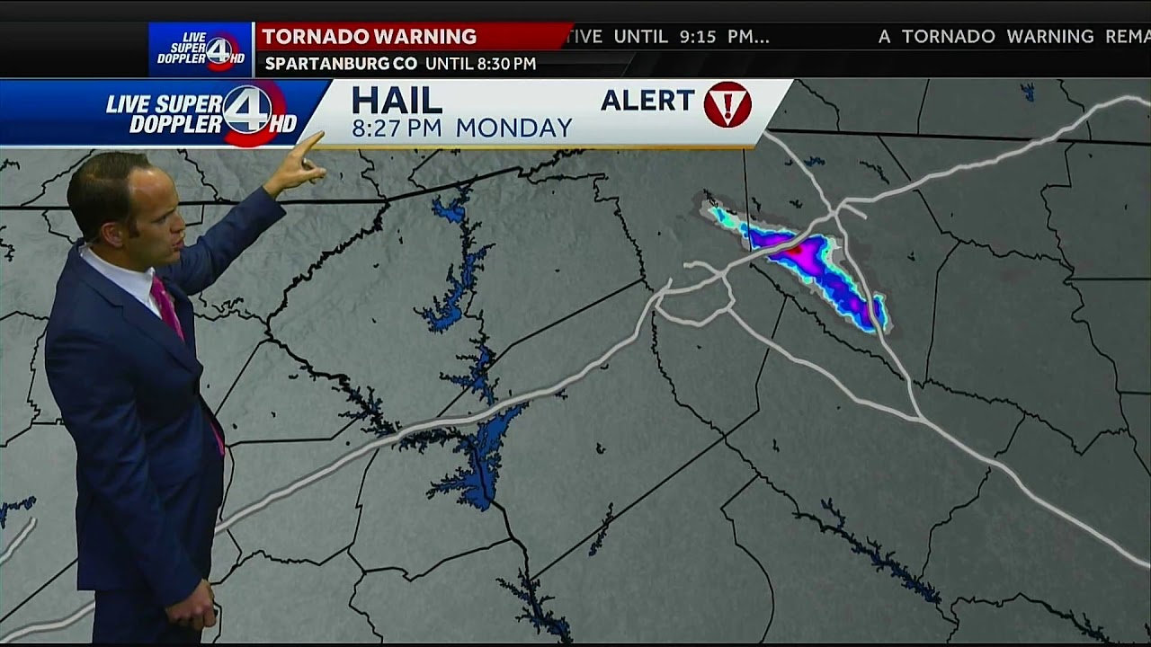 WYFF News 4 l Tornado Coverage l 5/4/2020 - YouTube
