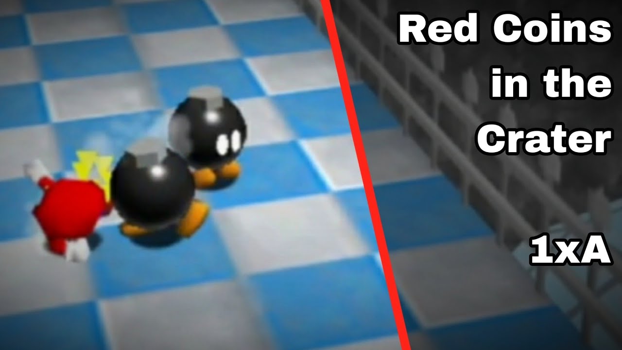 Super mario star road - Red Coins in the Crater + 100 coins (1x a press ...