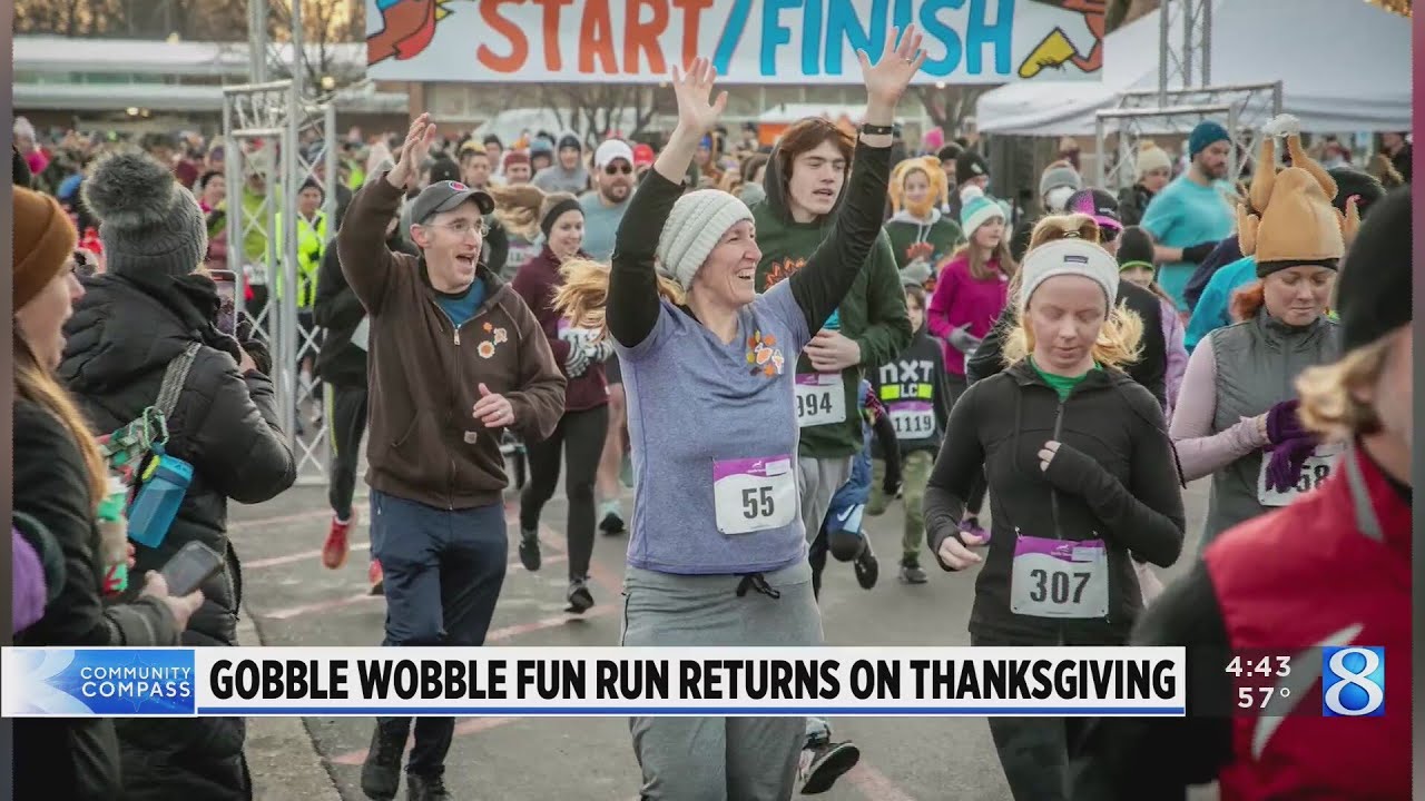 Gobble Wobble Fun Run returns on Thanksgiving - YouTube