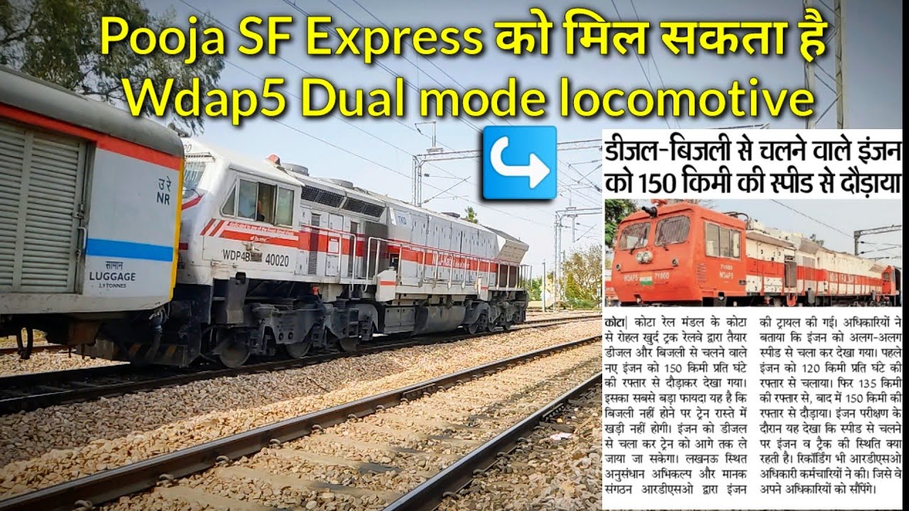 जानिए Pooja Express के Electric Loco को लेकर रेलवे के संभावित निर्णय ...
