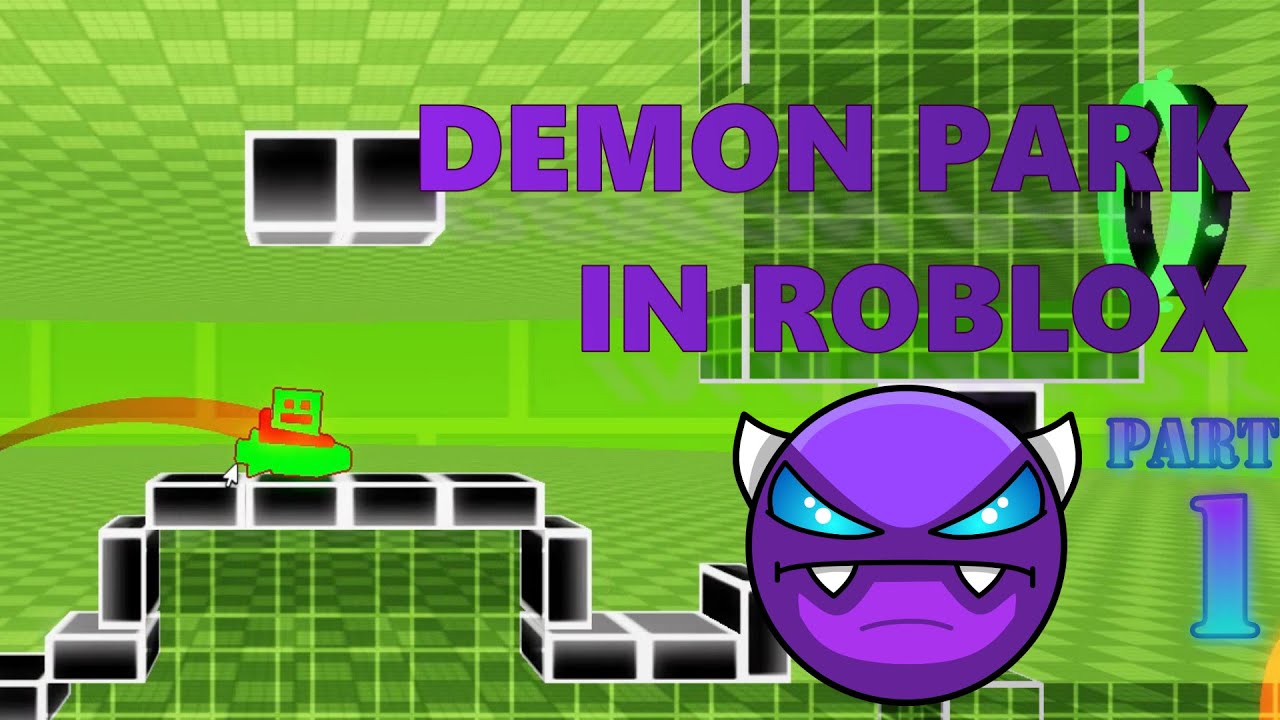 Day 1 of beating DEMON PARK... IN ROBLOX | Poly Dash - YouTube