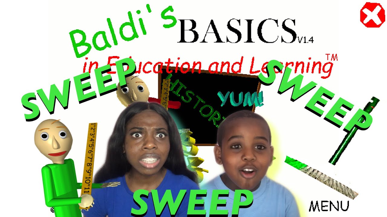 SURVIVING BALDI'S BASICS!! WE GLITCHED AND FELL OUTSIDE!!! ROBLOX ...