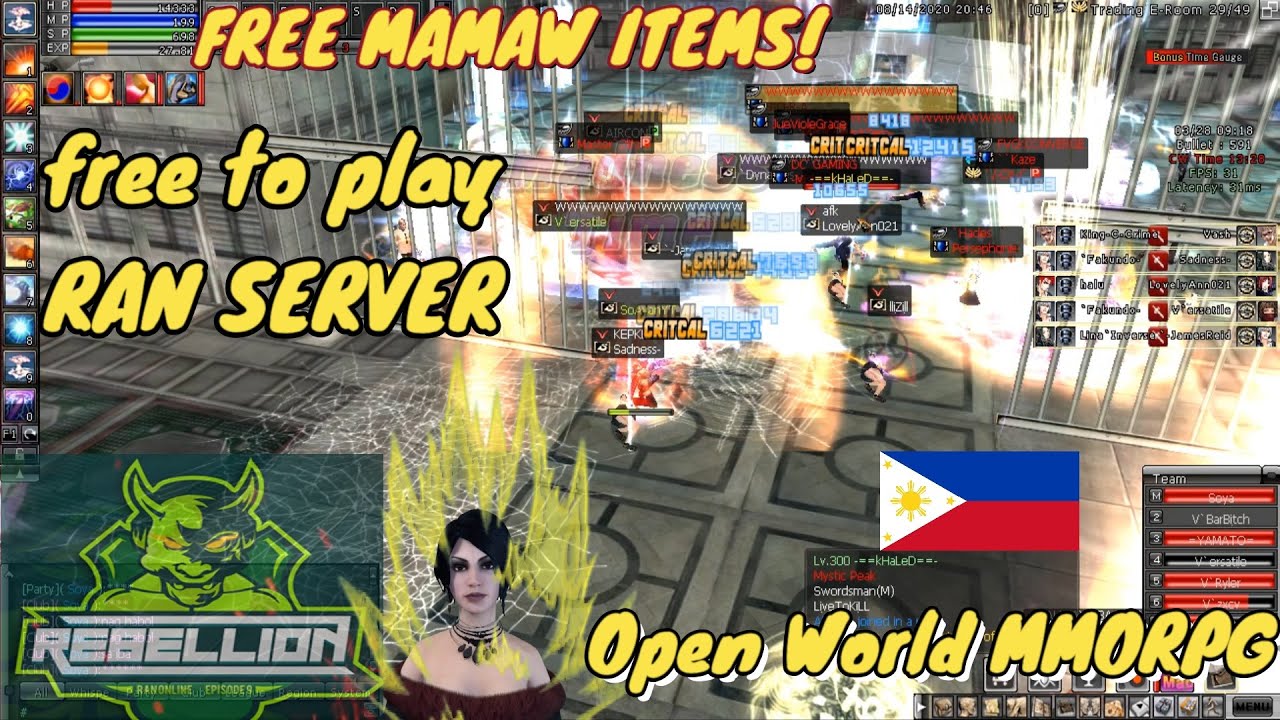 Free Donate items! Rebellion Ran Online EP 9 - Free to Play Ran Server ...