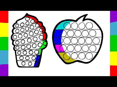 How to Draw cute Pop it step by step| Pop it drawing for kids and ...