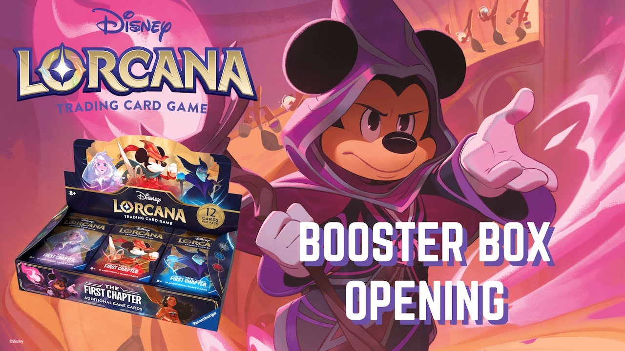 Disney Lorcana: The First Chapter Booster Box Opening! - YouTube