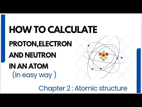 How to calculate Proton, electron and neutron in an atom - YouTube
