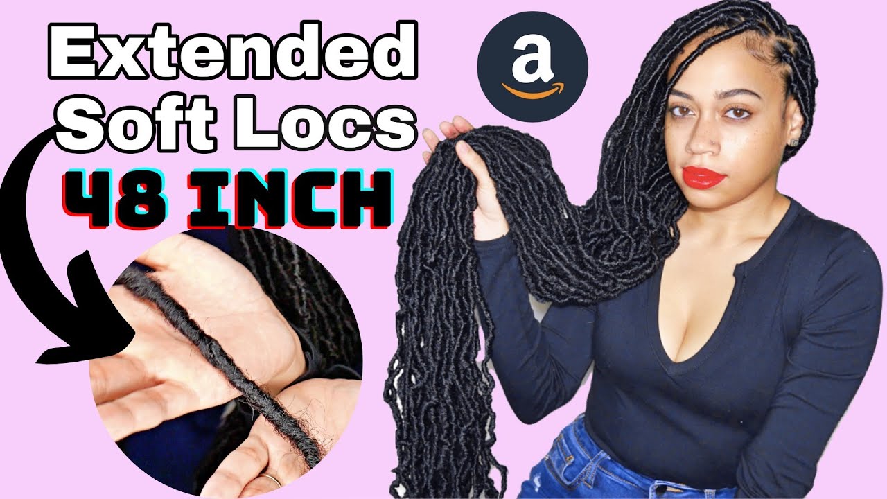 *EASY* EXTENDED 48 INCH SOFT LOCS | BEST AMAZON CROCHET NU LOCS REVIEW ...