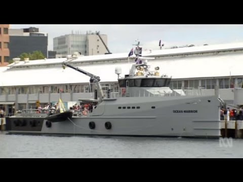 Sea Shepherd custom built $12m Ocean Warrior departs Hobart to meet ...