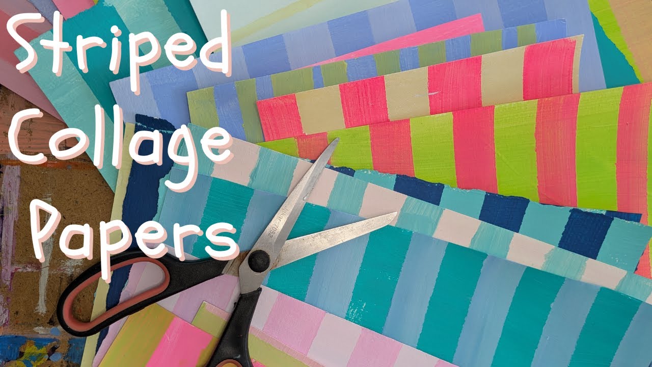 Let's make Scrumptious Stripes-Collage Paper-Striped Paper-Cornwall ...