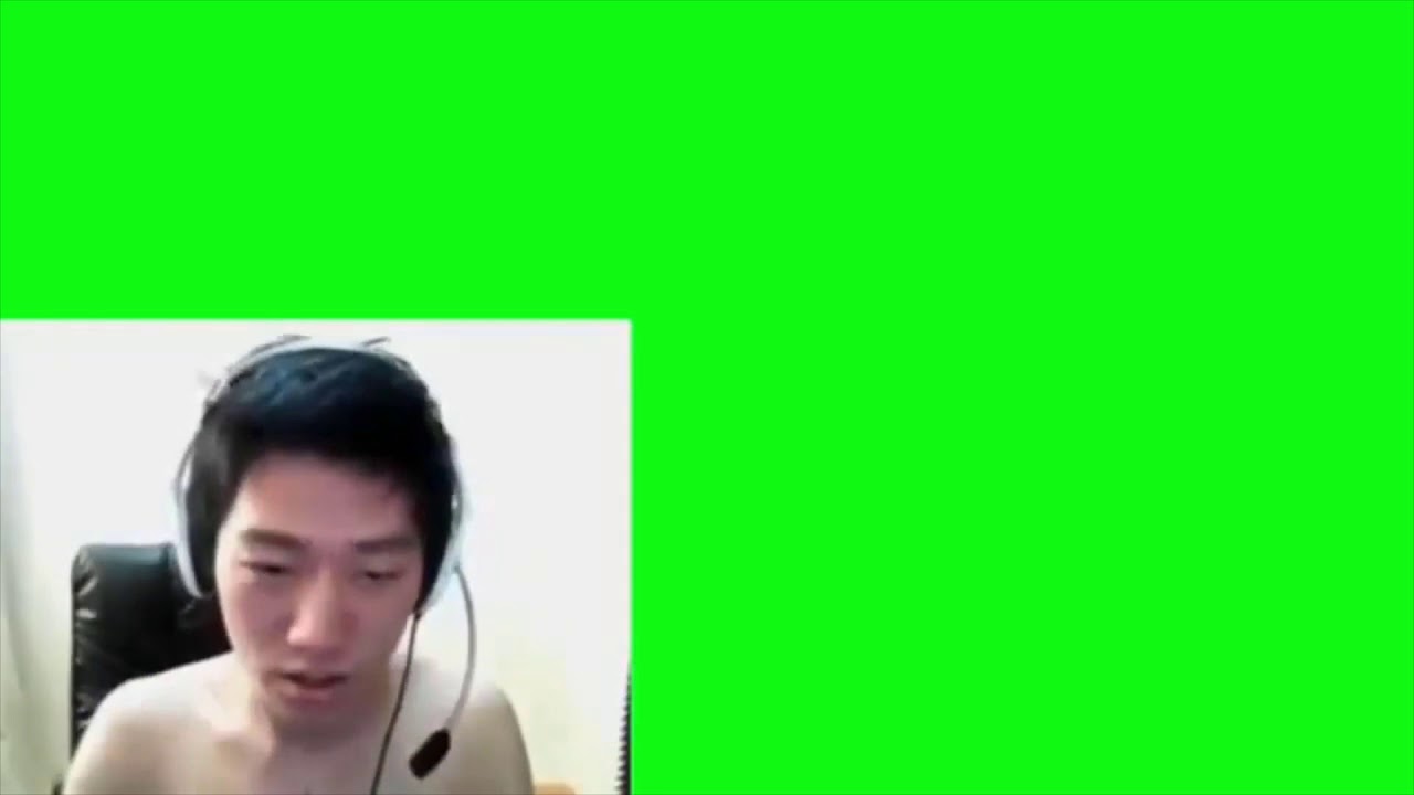 Angry gamer laugh and destroy his PC GREEN SCREEN - YouTube