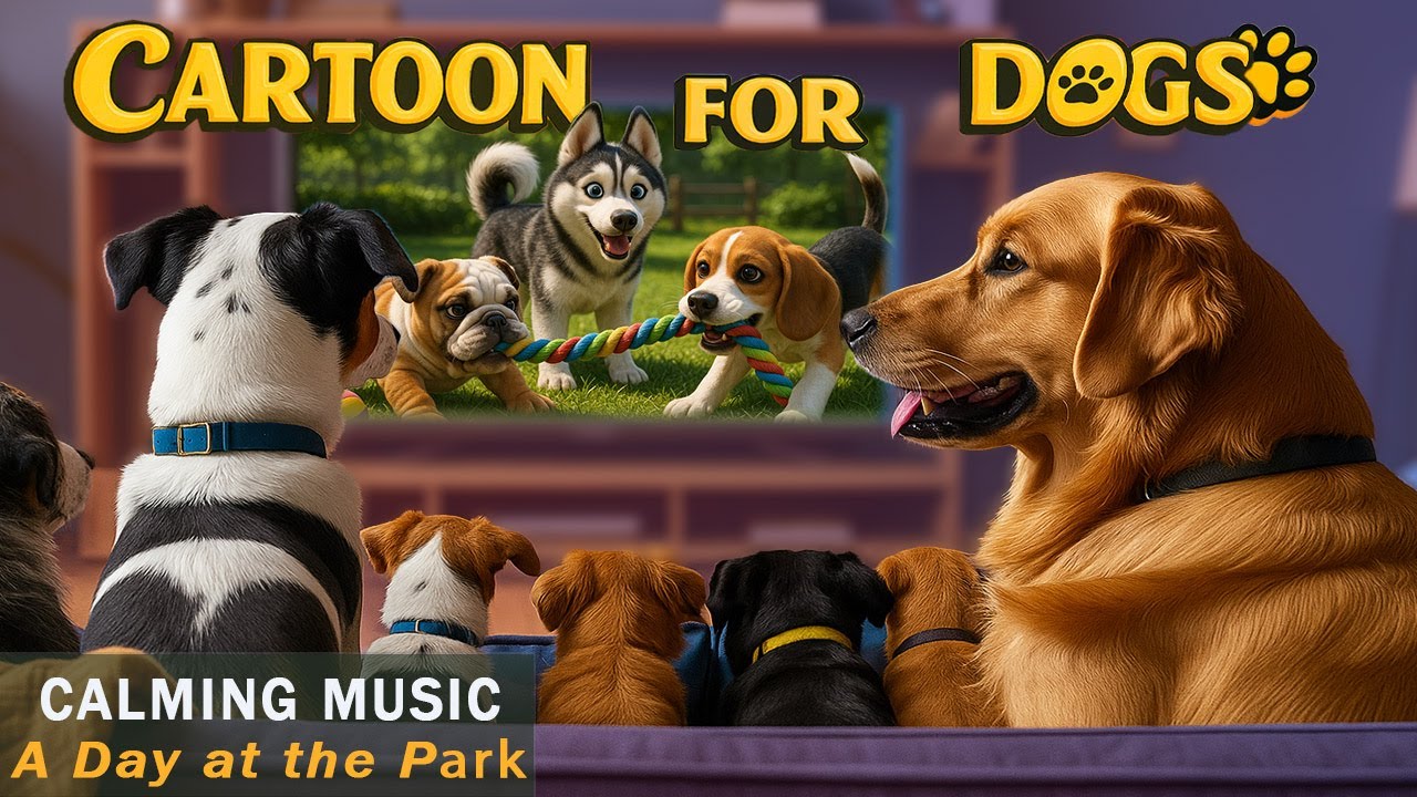 Dog Cartoons for Dogs: All-Day Dog TV with Anti-Anxiety Music for Dogs ...