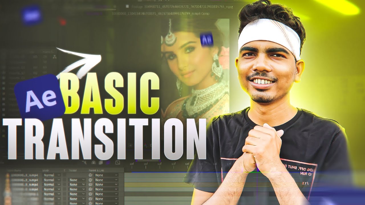 Smooth Basic Transitions + Zoom In | After Effects Reel Editing Tutorial #1 - YouTube