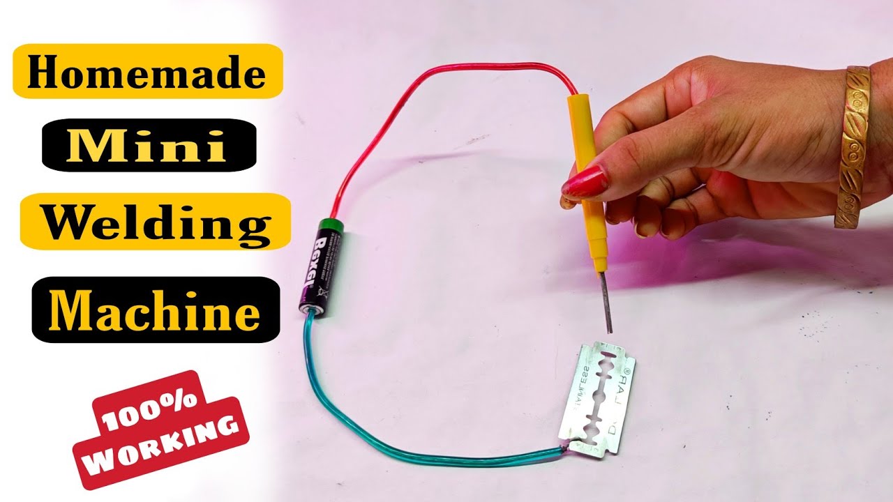 How To Make Mini Welding Machine At Home - Amazing Science Project | 12 ...