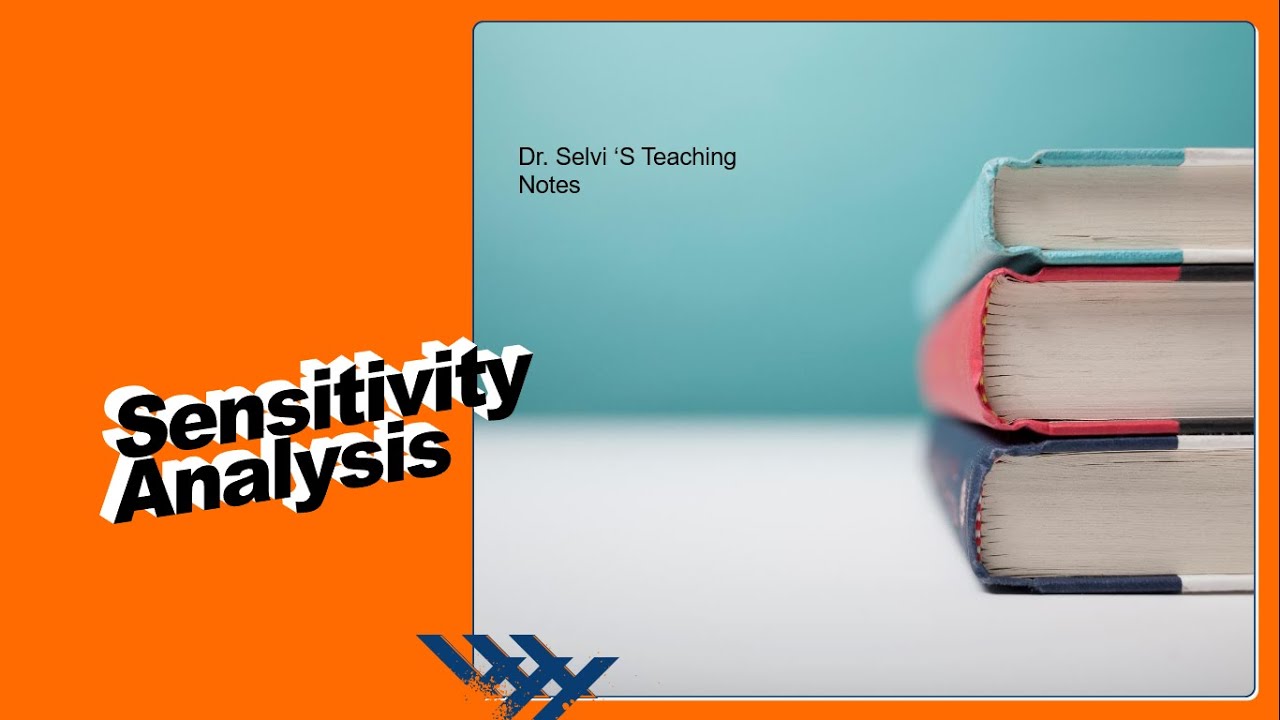 Sensitivity Analysis- Exercise - YouTube