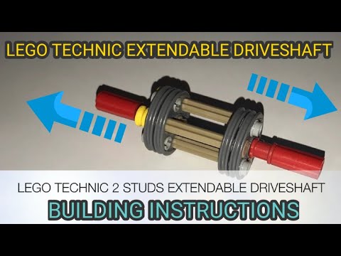 How to Build a LEGO Technic 2 Studs Extendable Driveshaft - YouTube