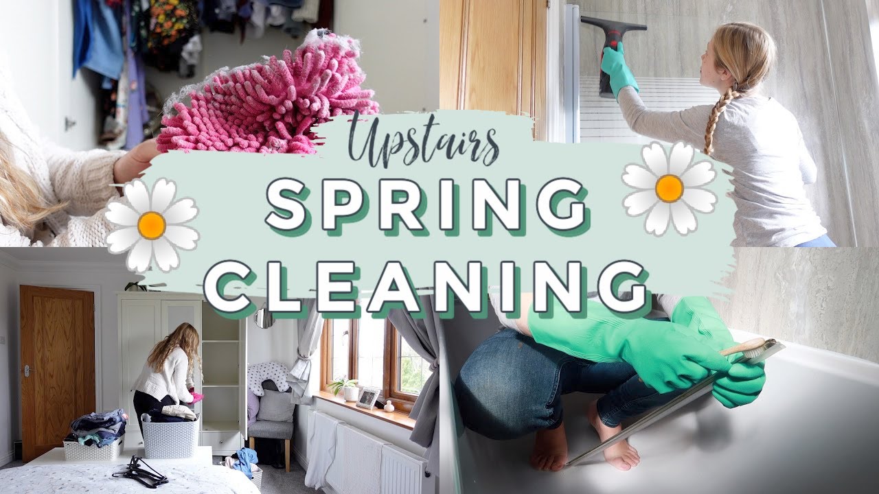 UPSTAIRS SPRING CLEANING CHALLENGE | Upstairs Spring Cleaning ...