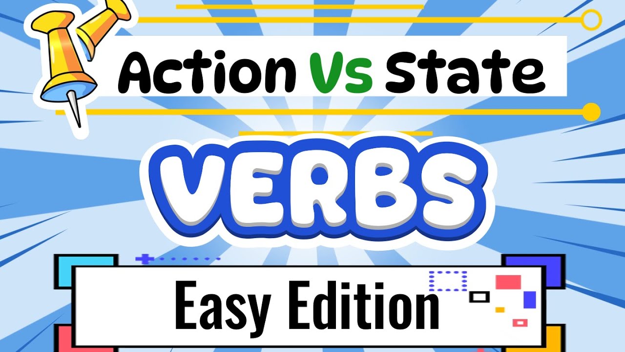 Action Verbs vs. State Verbs | Easy Quiz for ESL Learners | English ...
