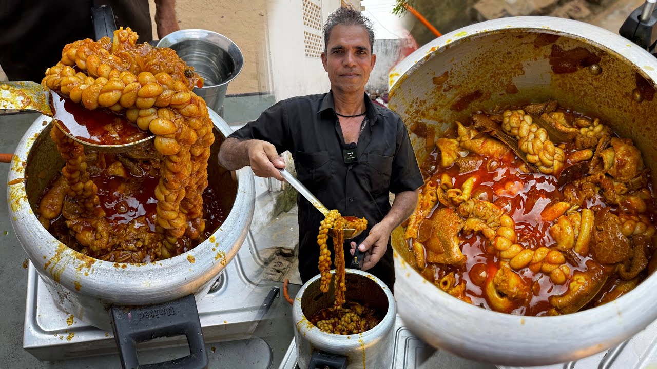 Cooker King खटिक काका का बकरे का फेर ओजड़ी रेसिपी | पचोनी | मटन ओजड़ी ...