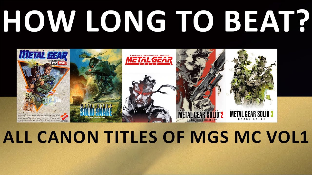 Speedrun Test: How long to beat all Games in the MGS MC Vol. 1? - YouTube