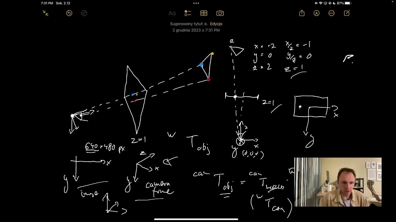 VSLAM from scratch in python. Part 3: Camera equations - YouTube