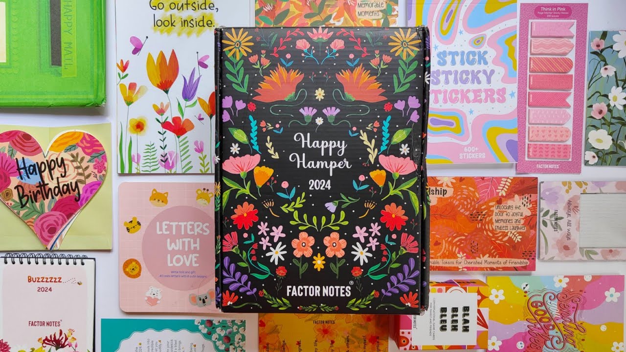 FACTOR NOTES HAPPY HAMPER 2024🤩 | UNBOXING + REVIEW | PLANNER 2024 ...